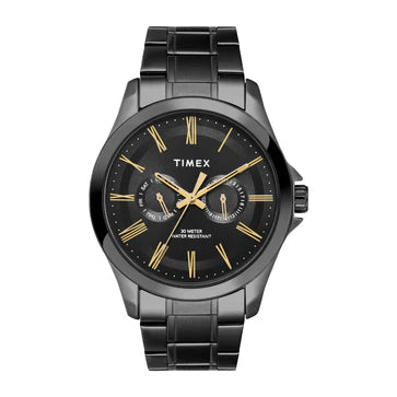Timex Men Black Round Analog Dial Watch- TW000X135 – Metro Time